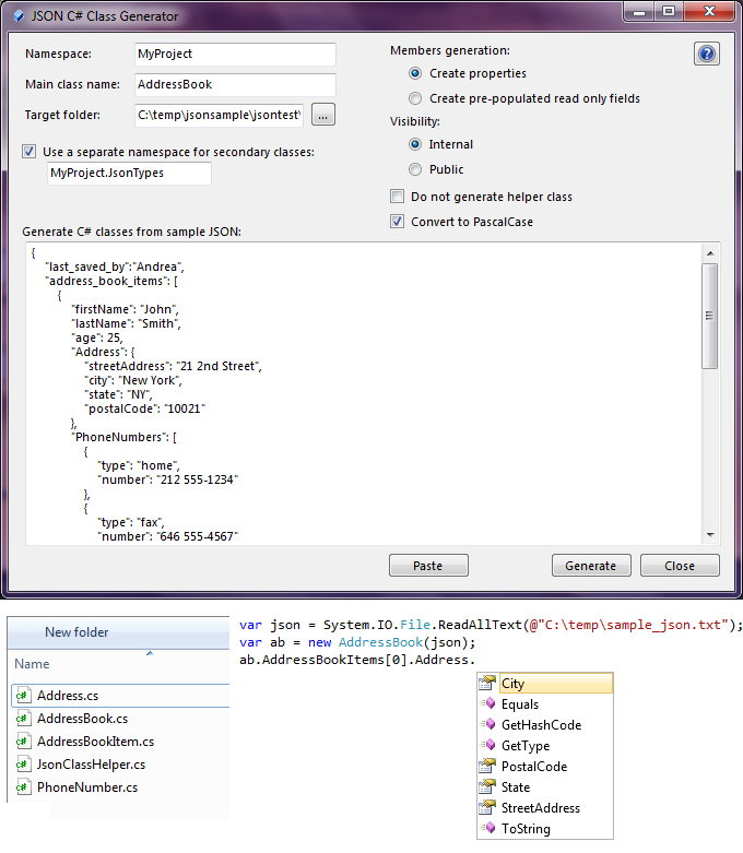 At My Window: JSON C# Class Generator At My Window: JSON C# Class Generator